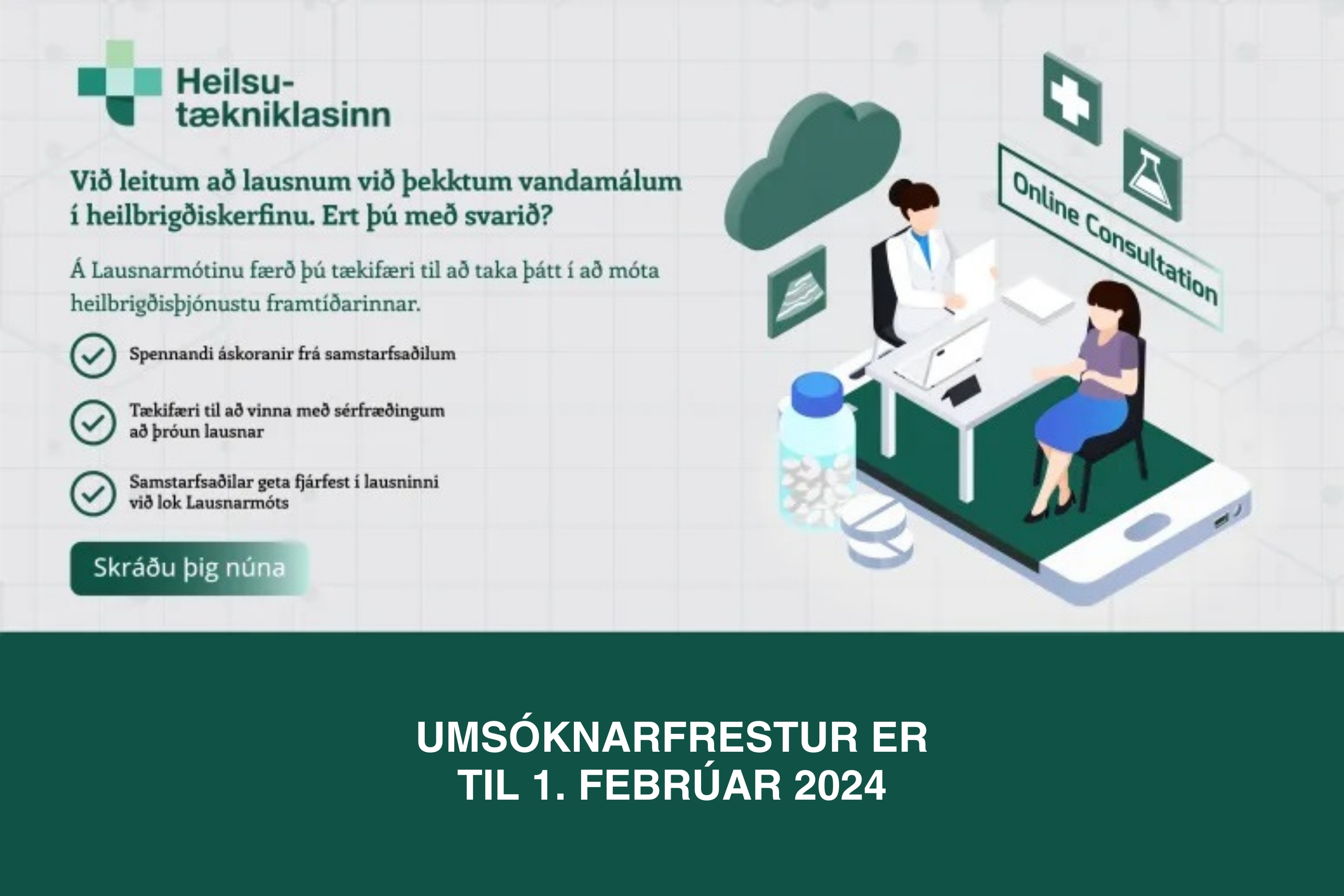 Lausnarmót Heilsutækniklasans 2024 | Heilsugæslan